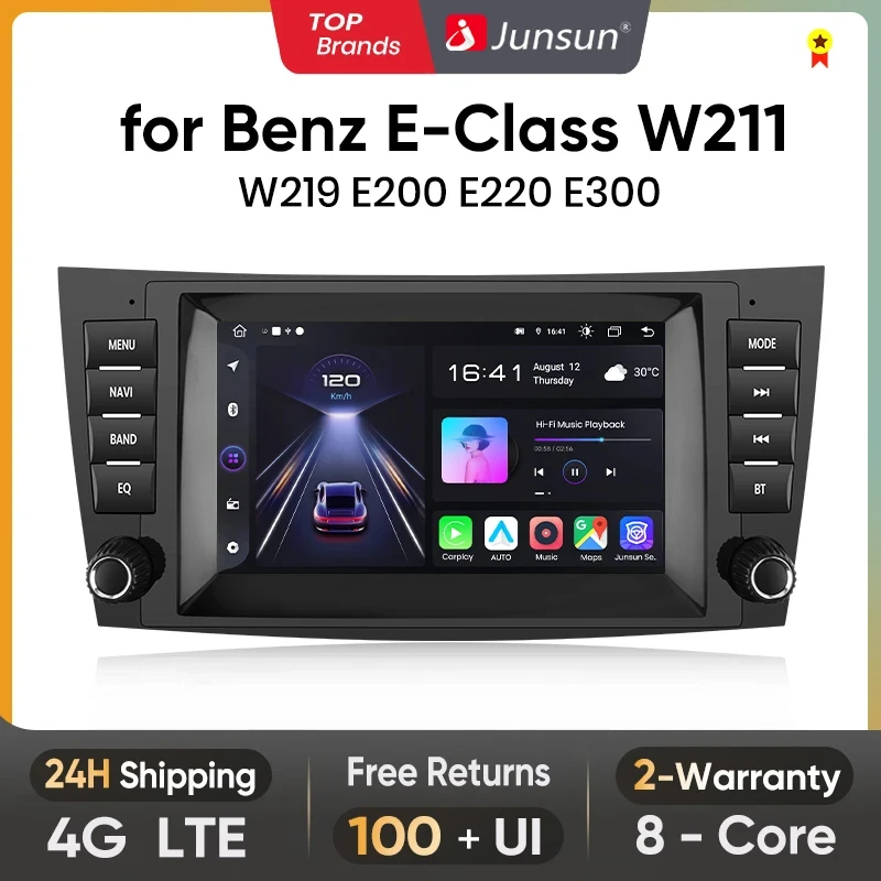 Junsun-Carplay-Android-Auto-Radio-for-Mercedes-Benz-E-Class-W211-W219 ...