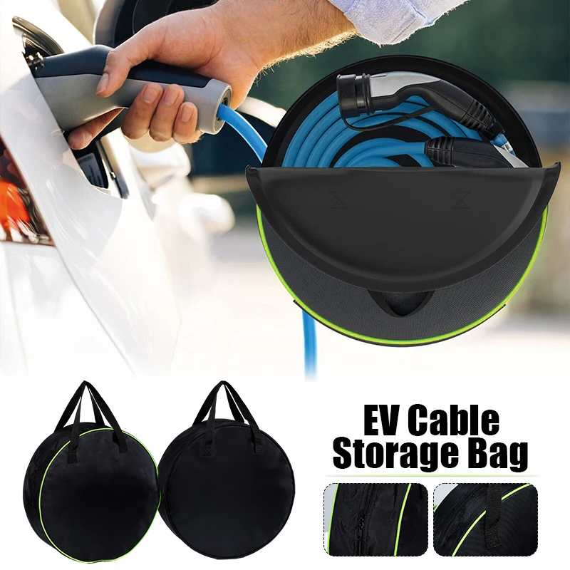 EV-Car-Charging-Cable-Storage-Carry-Bag-Round-Electric-Vehicle-Charger ...