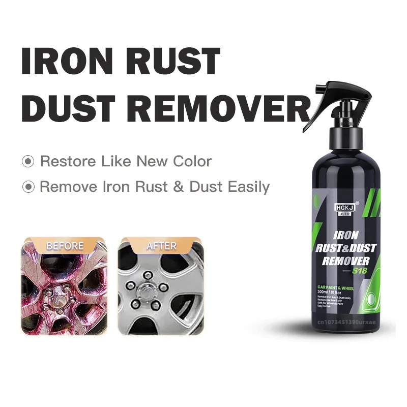 50-300 ML Car Paint & Wheel Iron Particles Powder Rust & Dust Remover ...