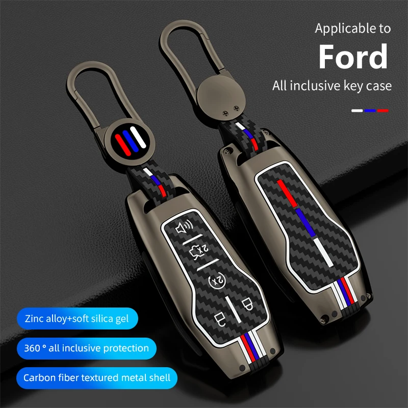 4 /5 Buttons Zinc Allo Car Key Case Cover For Ford Fusion Mondeo ...