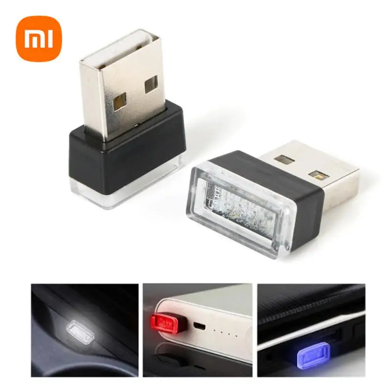 샤오미 미니 소형 Usb Led 자동차 조명 인테리어 분위기 파티 장식 램프 비상 액세서리 티몬