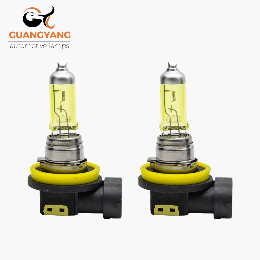 2-Pcs-H8-12V-35W-Yellow-2800K-Lights-Car-Headlight-Auto-Fog-Lamps ...