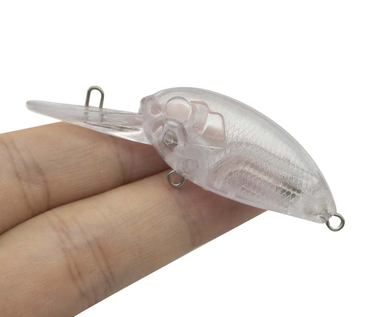 10pcs Unpainted Lure Body 4.04g 59mm Unpainted Crankbait Fishing Lures ...