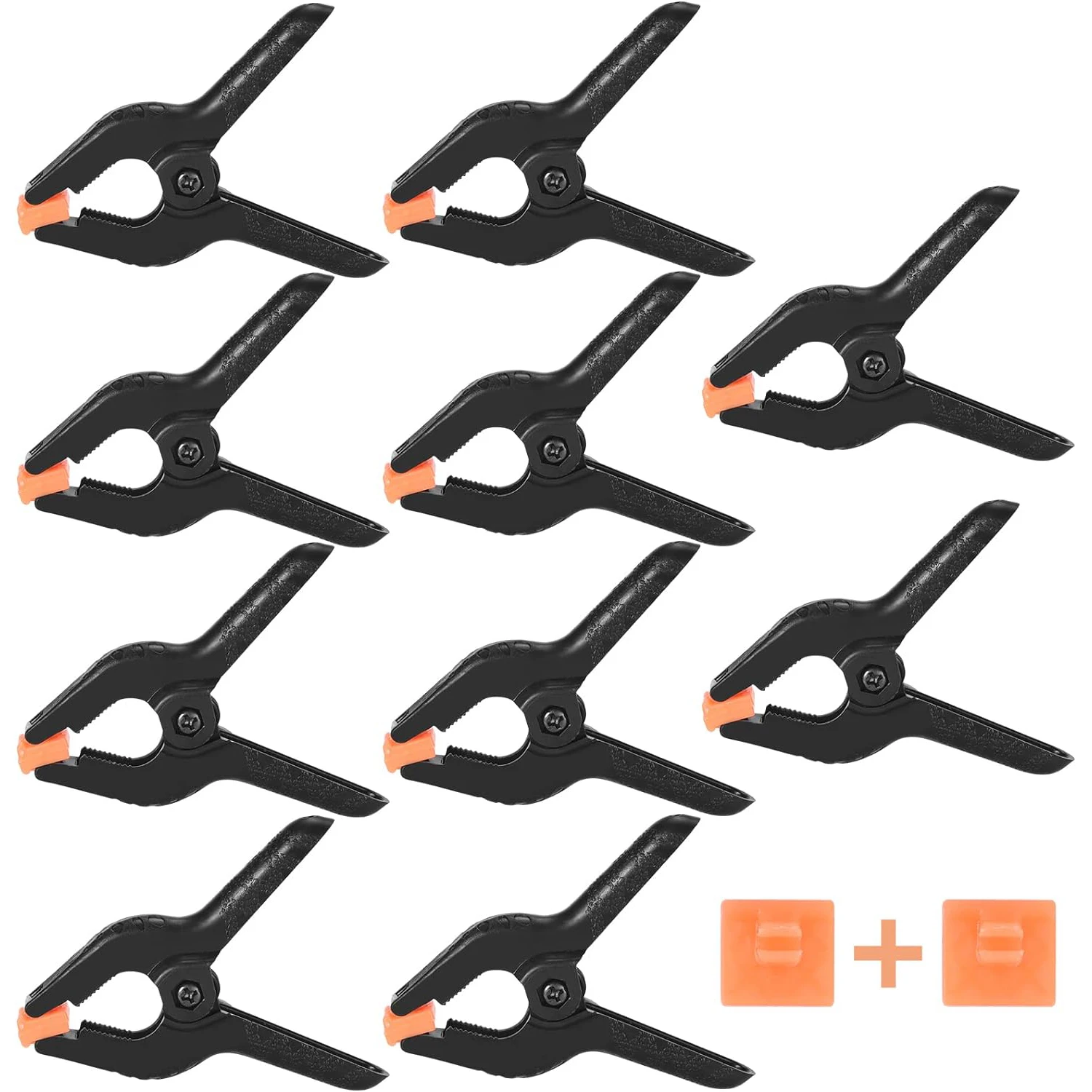 Asueilc-6-8-10-Pcs-Plastic-Spring-Clamps-6-4-3-Inch-Spring-Clips-Set ...