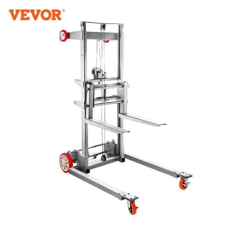 VEVOR-Adjustable-Straddle-Hand-Winch-Lift-Truck-Manual-Winch-Stacker ...
