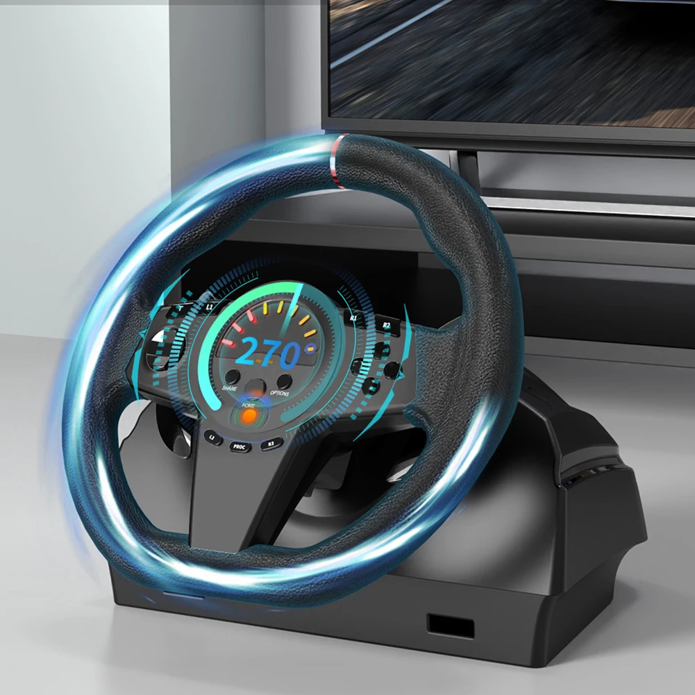 270-Simracing-PC-Steering-Wheel-with-Linear-Pedals-Gaming-Simracing-Car ...