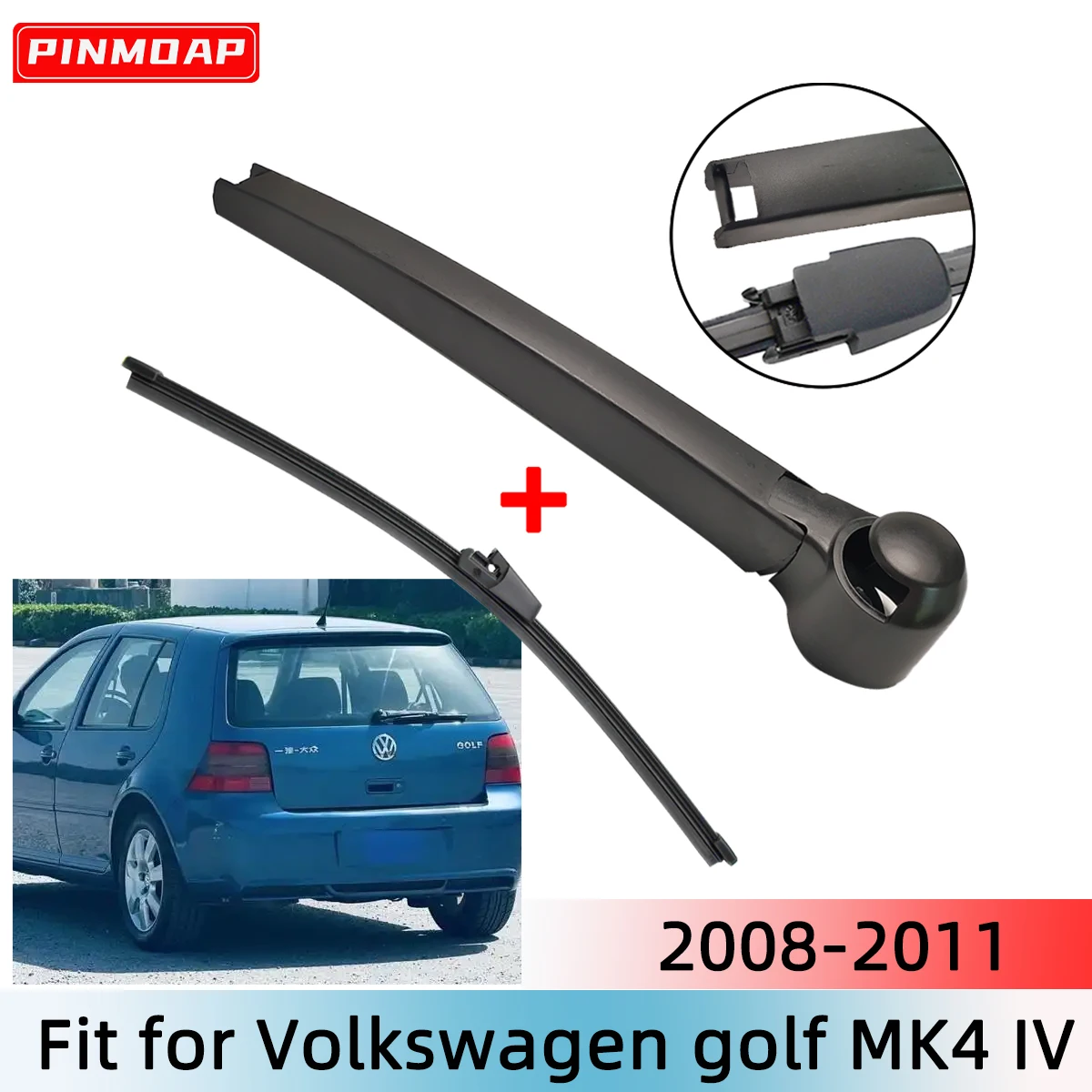 1/2PCS Rear Wiper Blade Wiper Arm Kit For Volkswagen golf MK4 IV 2008 ...