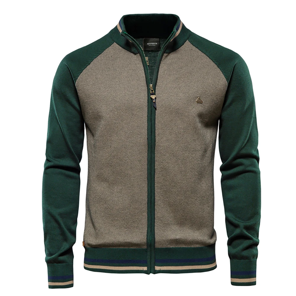 AIOPESON-Cardigan-impiombato-da-uomo-Streetwear-Casual-maglione-di ...