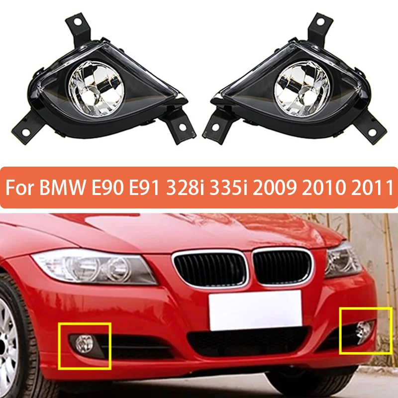 Fog Lamp Assembly For BMW E90 E91 328i 335i 2009 2010 2011 Front Bumper ...