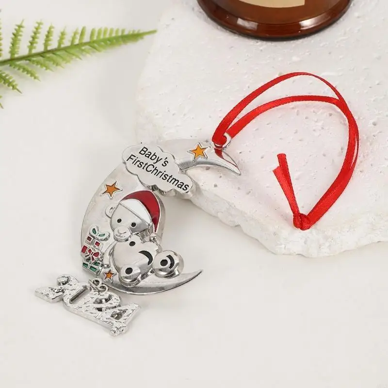 A0KE Newborns First Christmas Tree Adornment Handmade Celebratory ...