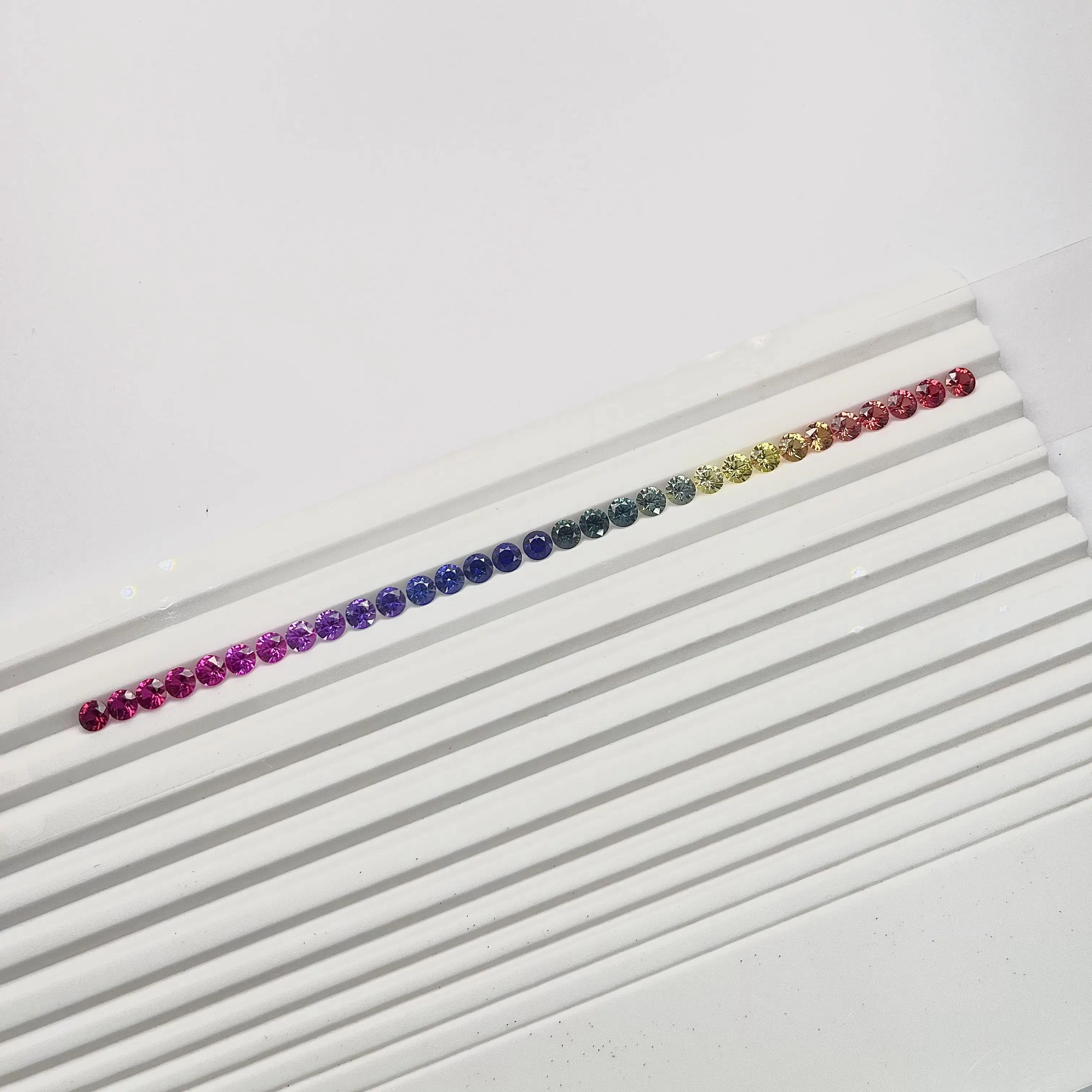 Multicolor Gemstones for Jewelry Making Round Brilliant Cut 2.5mm 3mm ...