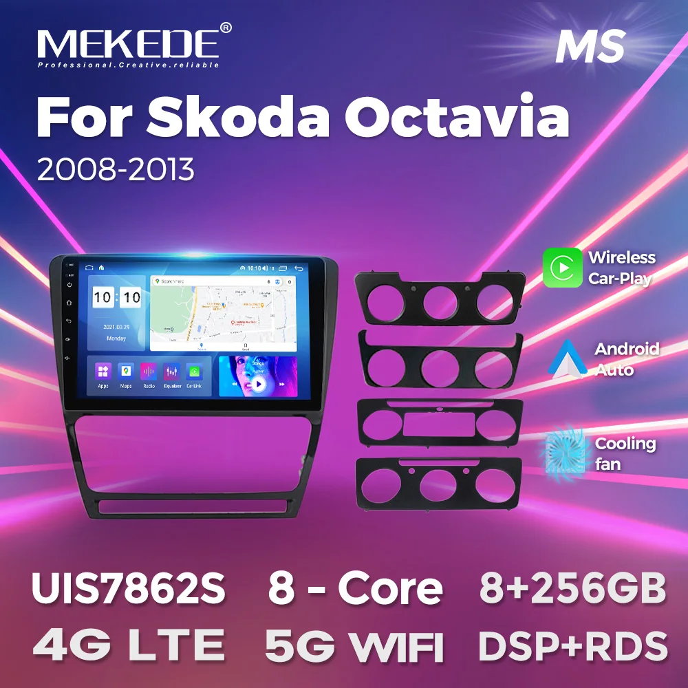 Android-13-Car-Radio-for-Skoda-Octavia-2-A5-2004-2013-Multimedia-Video ...