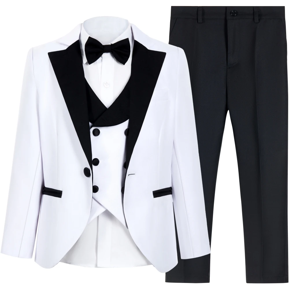 Txjojn-Boys-Suit-For-Kids-4-Pieces-Formal-Dresswear-Set-School ...