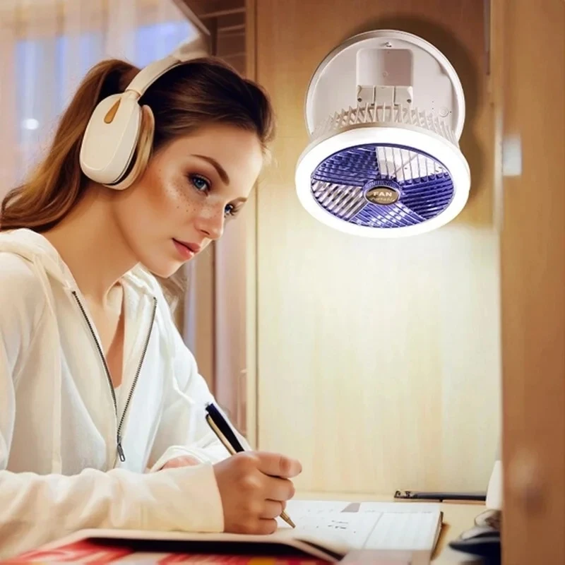 Portable-Fan-USB-Charging-Foldable-Table-Fan-With-Light-4-Gear-Wall ...