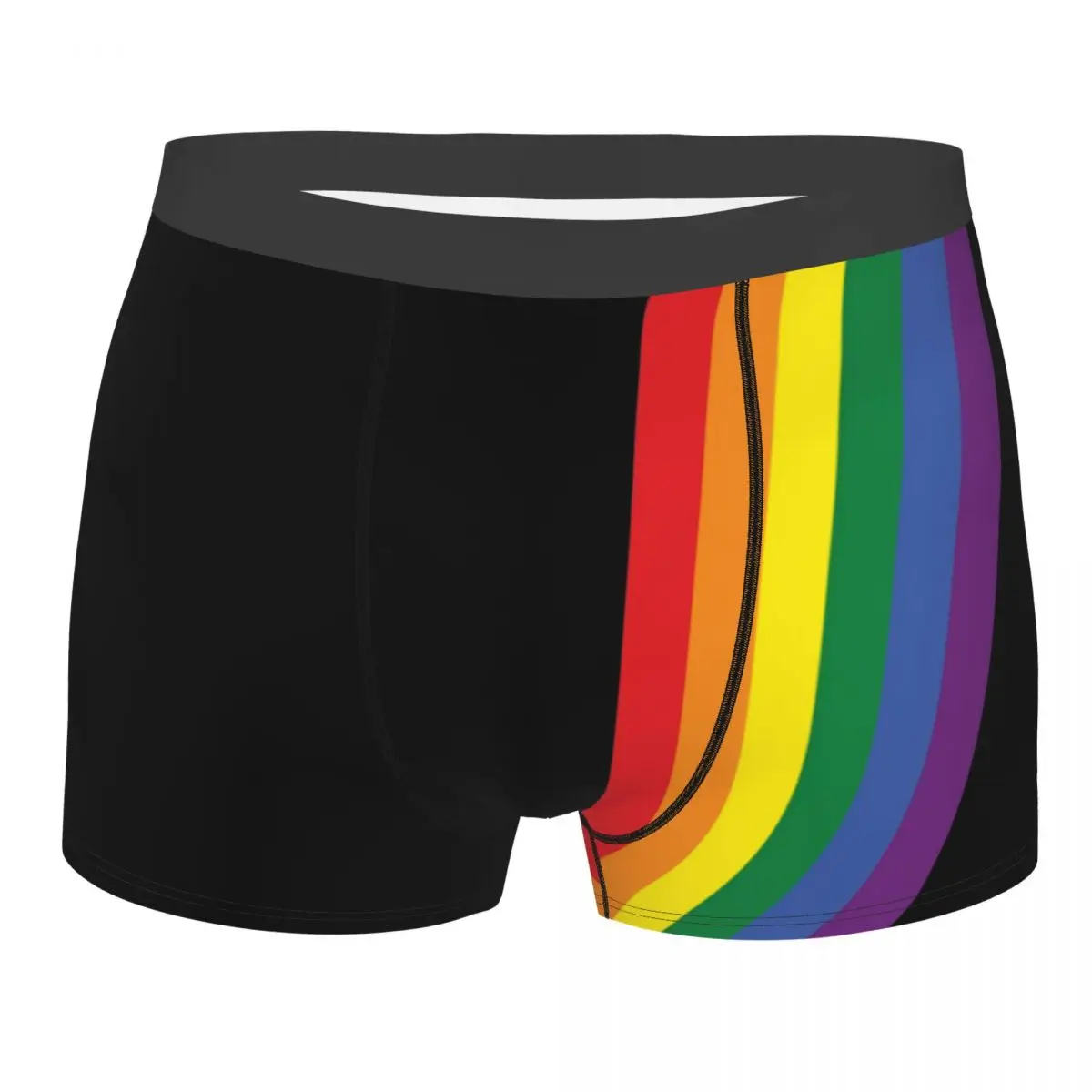 Personalizado Arco íris Orgulho LGBT Roupa Interior Homens Breathbale ...
