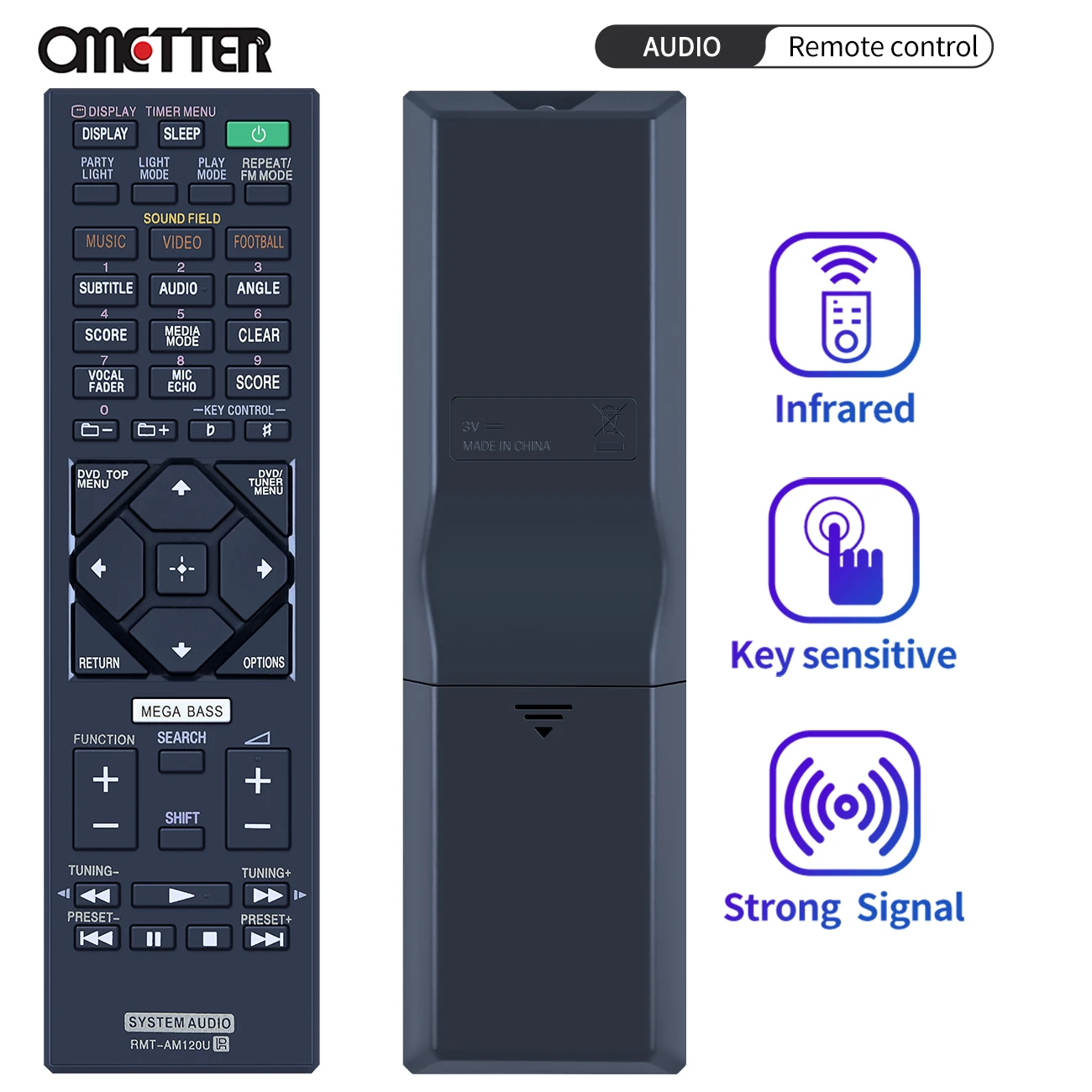 NEW RMT AM120U Remote Control for Sony System Audio Replacement for ...