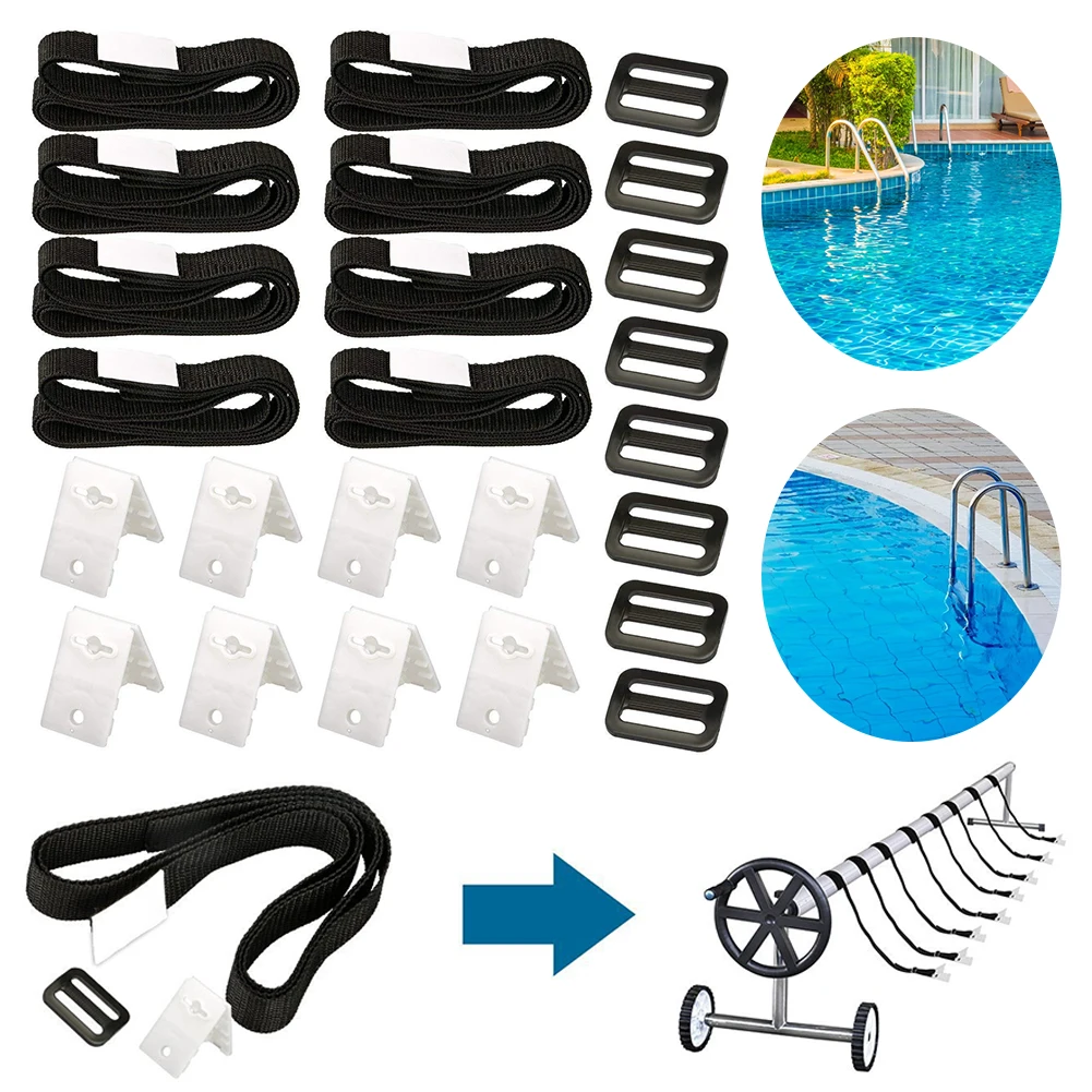 8Pcs-Pool-Cover-Straps-Universal-Solar-Cover-Reel-Straps-Solar-Blanket ...