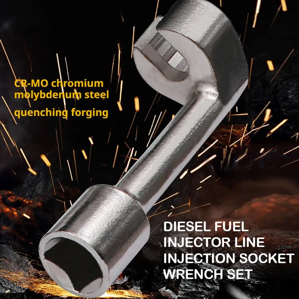 12/14/16/17/18/19mm Diesel Fuel Injector Line Injection Socket Wrench ...