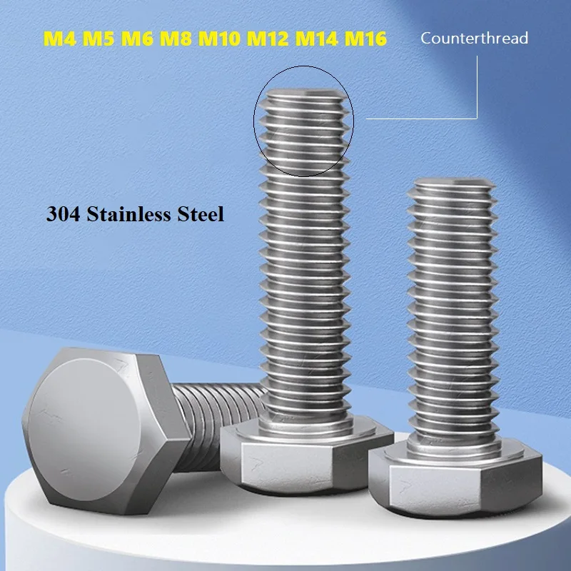 M4-M5-M6-M8-M10-M12-M14-M16-304-Stainless-Steel-Left-Hand-Thread ...