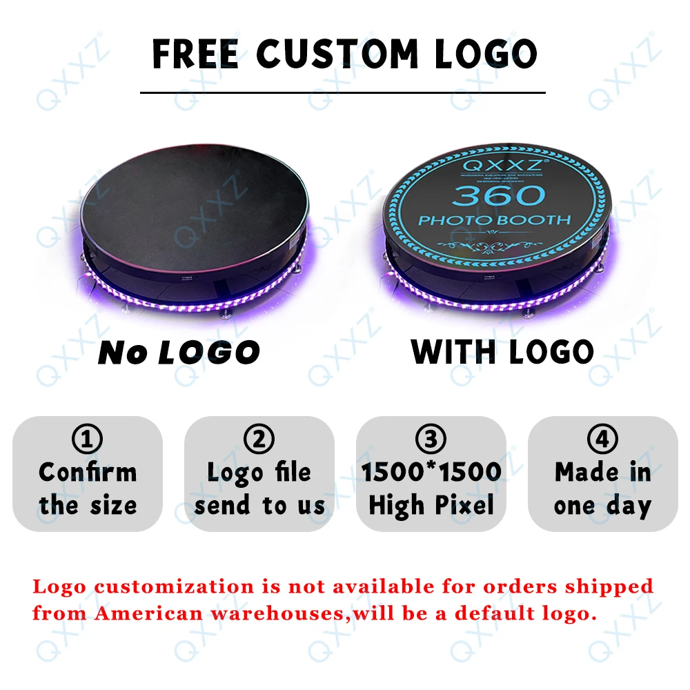 360 Photo Booth Portable Selfie Platform Slow Motion Video Spinning ...