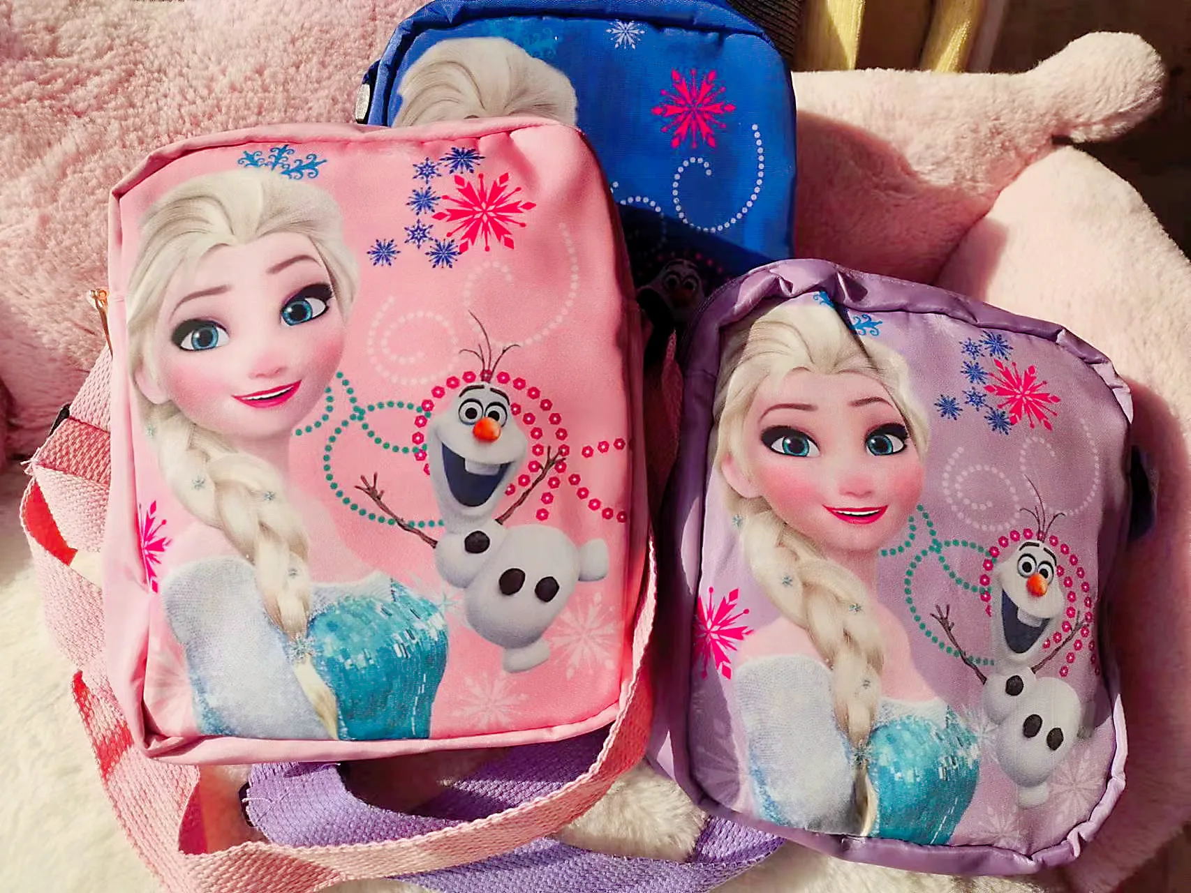 Disney Princess Elsa Coin Purse Frozen Girl Cartoon Crossbody Bag ...