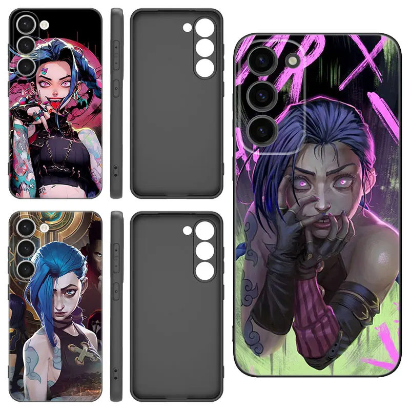 Capa-de-telefone-de-silicone-preto-para-Samsung-Galaxy-League-of ...