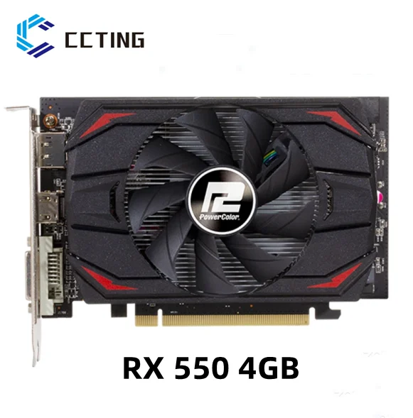 AMD Radeon RX 550 4GB Graphics Card GDDR5 128bit PCI E X16 HDMI DP DVI ...