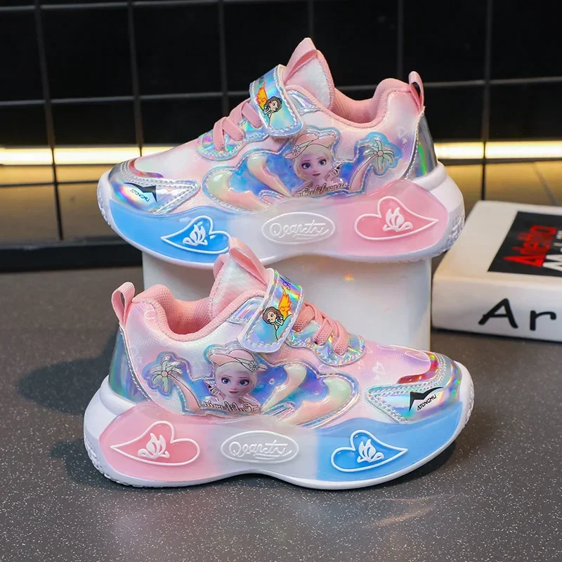Disney-Frozen-Princess-Elsa-Girl-s-Leater-Upper-Sneakers-Autumn-Winter ...