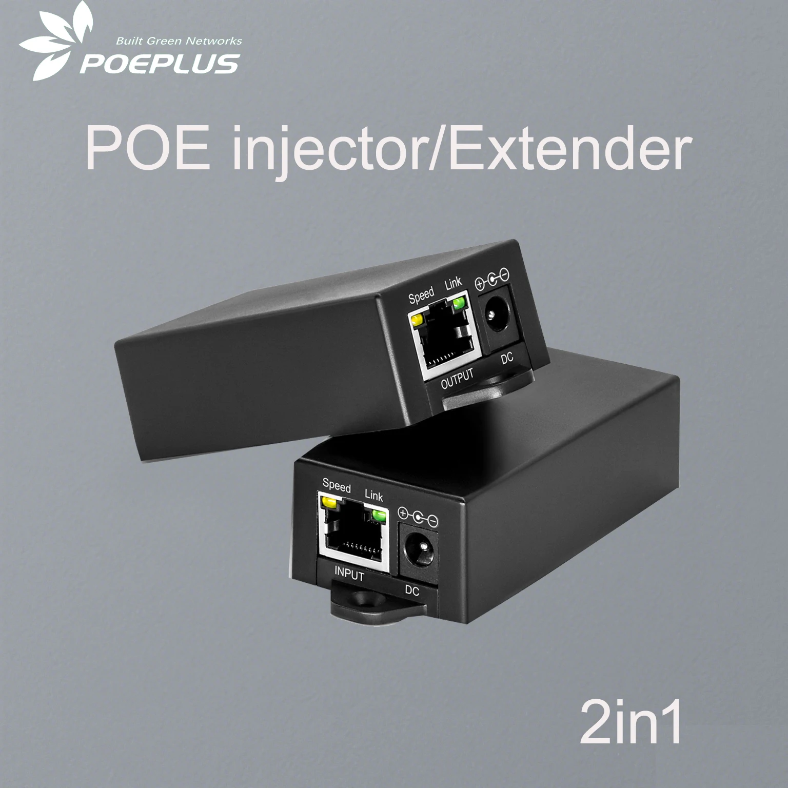 10/100Mbps POE injector/Extender 2in1 POE repeater support at/bt max ...