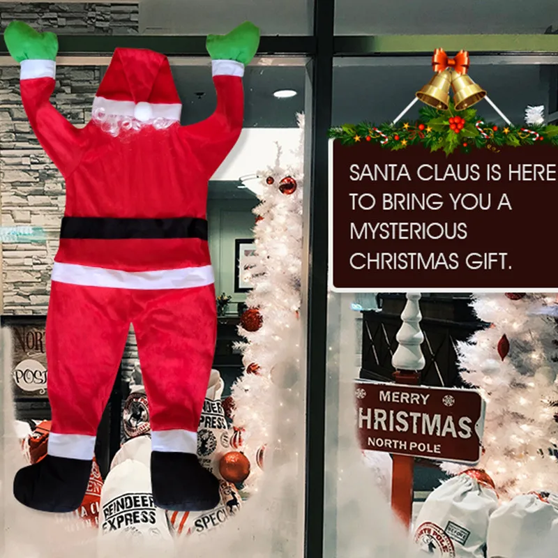 1-7M-Christmas-Santa-Claus-Climbing-Window-Decoration-Climbing-Wall ...