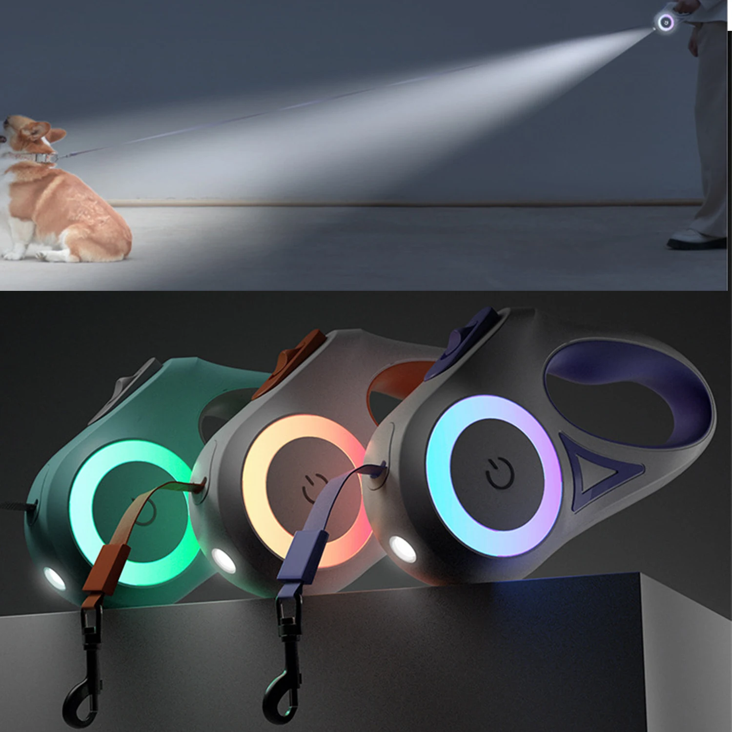 Retractable-dog-walker-Retractable-leash-for-small-and-medium-sized ...