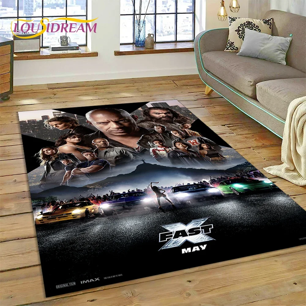 Latest Fast & Furious X 10 Vin Diesel Movie Rug Carpet for Living Room ...