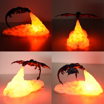 GFI™ Fire Breathing Dragon Rechargeable Table Lamp - Gifts for idea