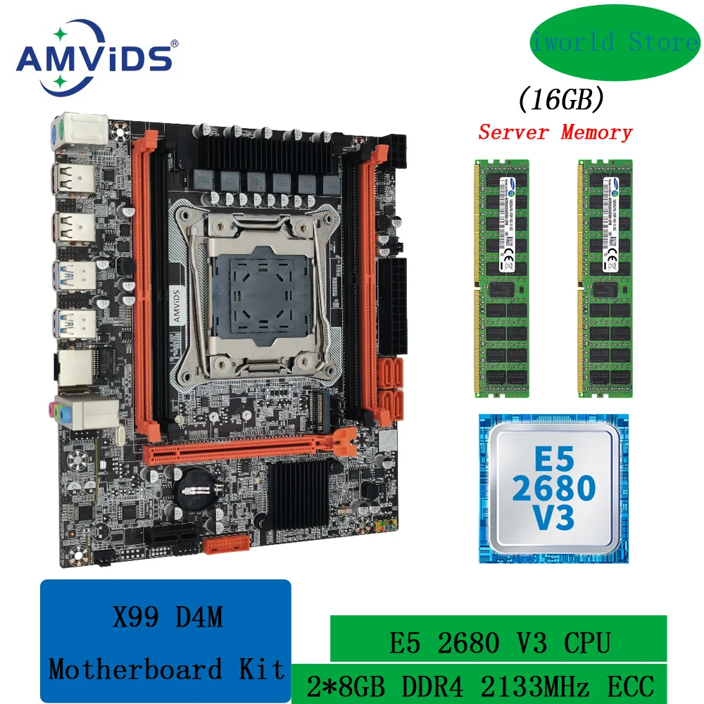 Kit-Combo-AMViDS-X99-Motherboard-Xeon-E5-2680-CPU-V3-16GB-2x8GB-DDR4 ...