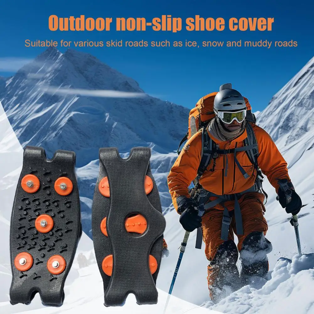 1-Pair-Ice-Grips-5-Stud-Snow-Gripper-Over-Shoe-Boot-Traction-Cleat-Anti ...