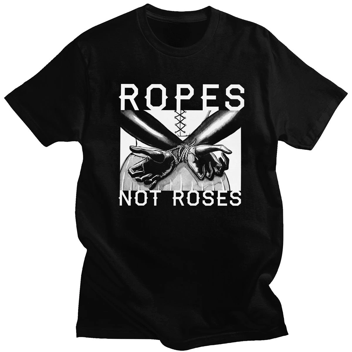 Camiseta-de-Shibari-para-Hombre-Ropa-con-cuerdas-no-rosas-juego-de ...