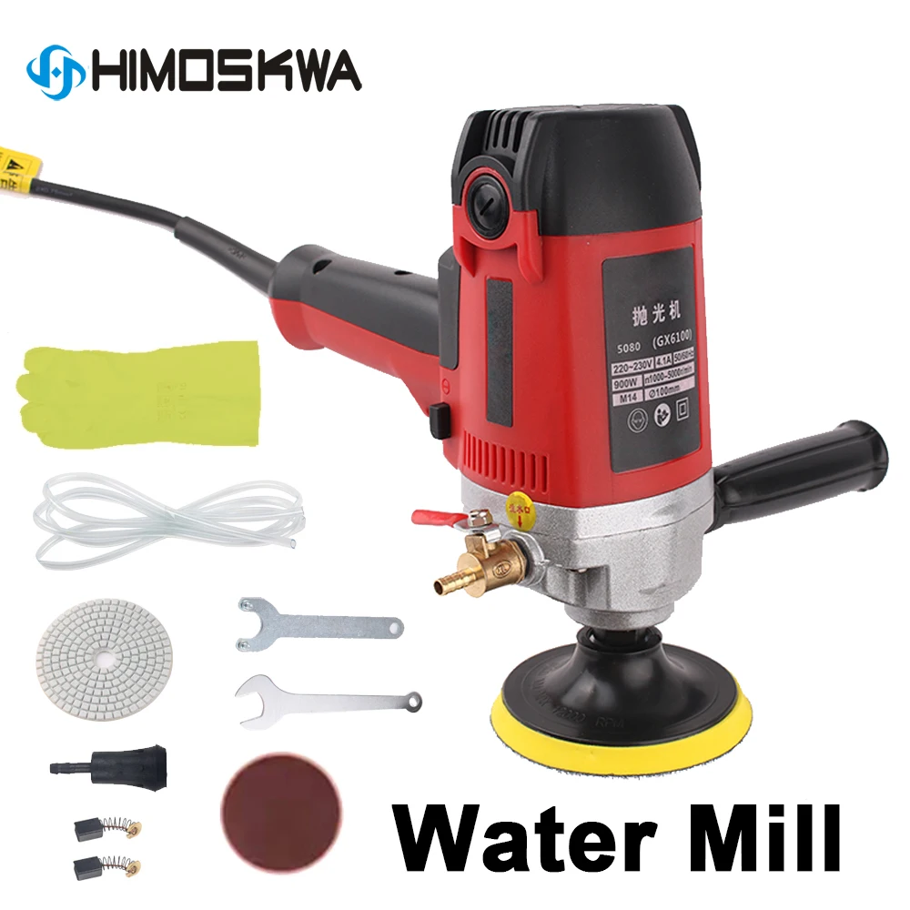 220V Vertical water mill 900W water polishing machine stone floor ...