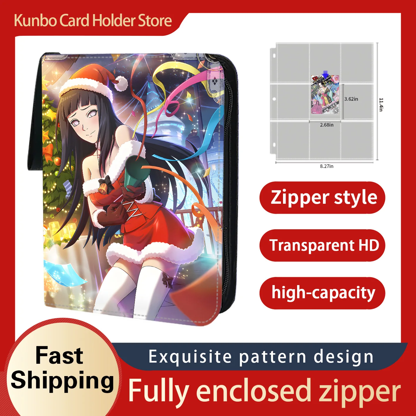 NARUTO-Card-Binder-9-Pocket-Trading-Card-Holder-Anime-Card-Binder ...
