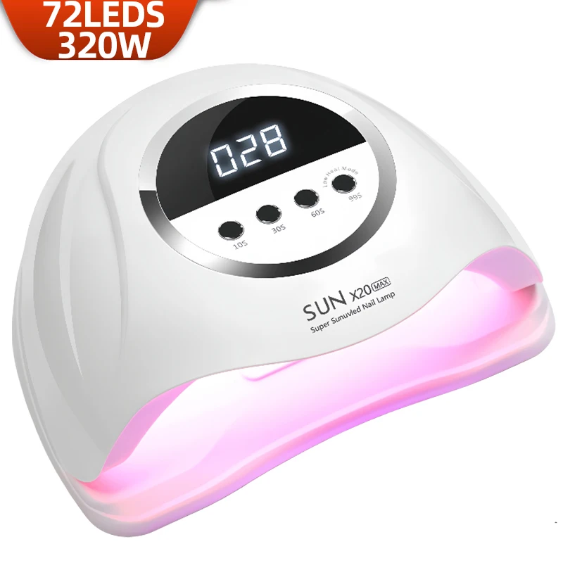320W-UV-LED-Nail-Lamp-72LEDS-Gel-Polish-Drying-Lamp-with-Automatic ...