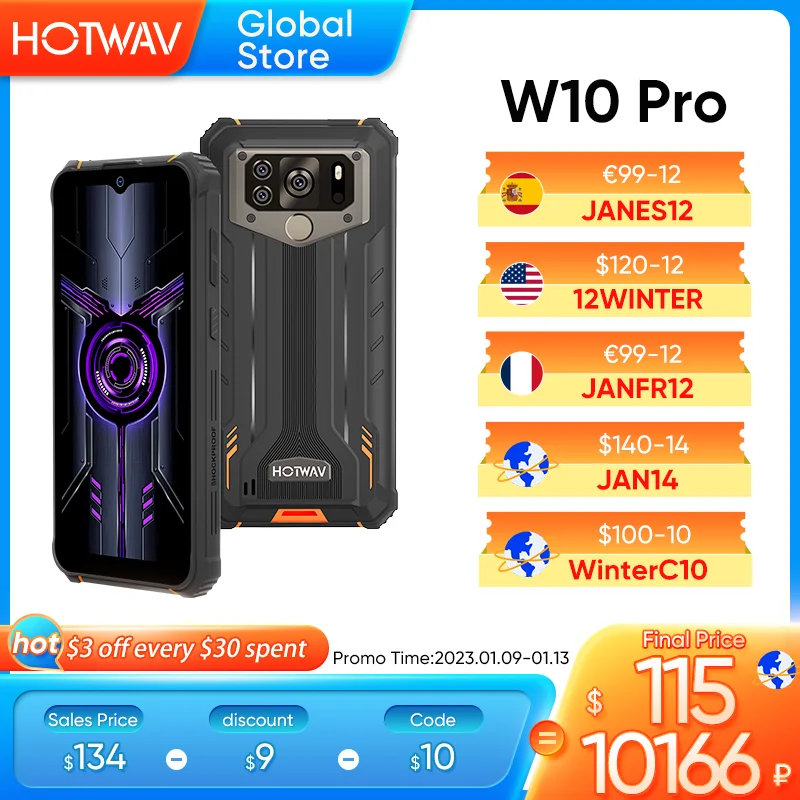 Hotwav w10 pro smartphone robusto 15000mah grande bateria android 12 ...