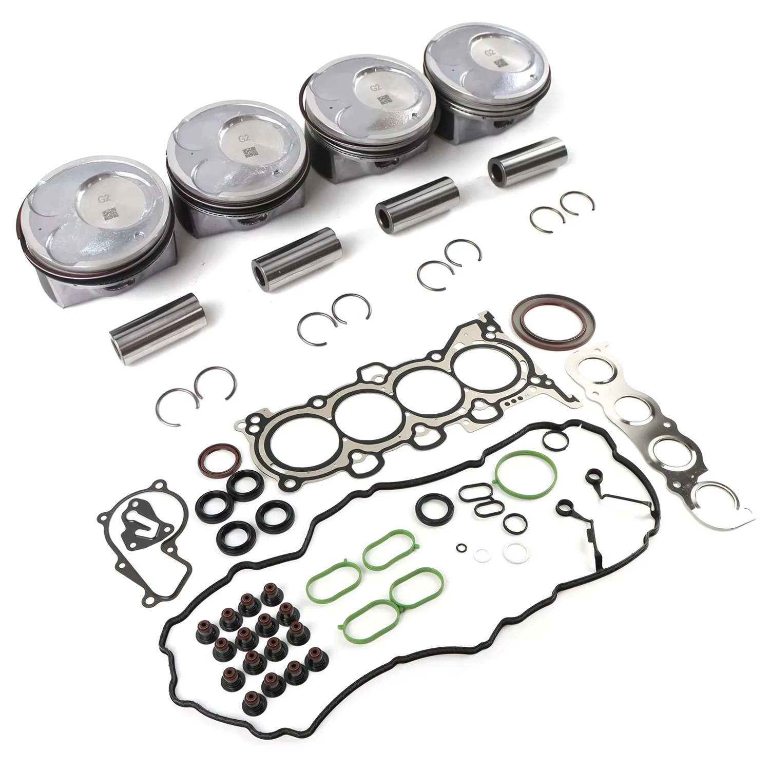 G4NC New 4pcs Piston & Rings Kit & Overhaul Gasket Set For 2012–2020 ...