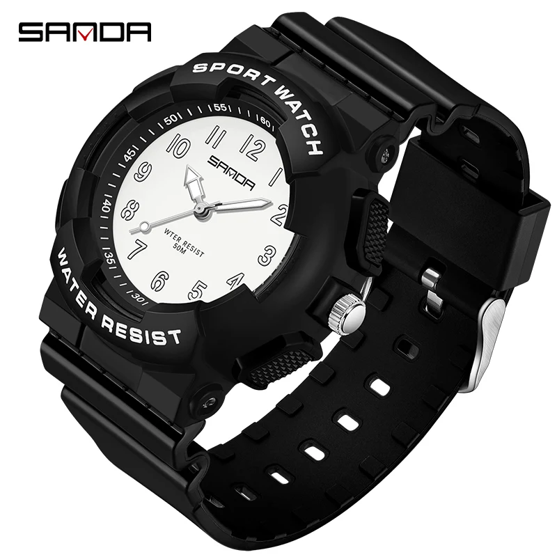 Fashion Sanda Top Brand Men's Women Sports Quartz Style Luxury Lady ...