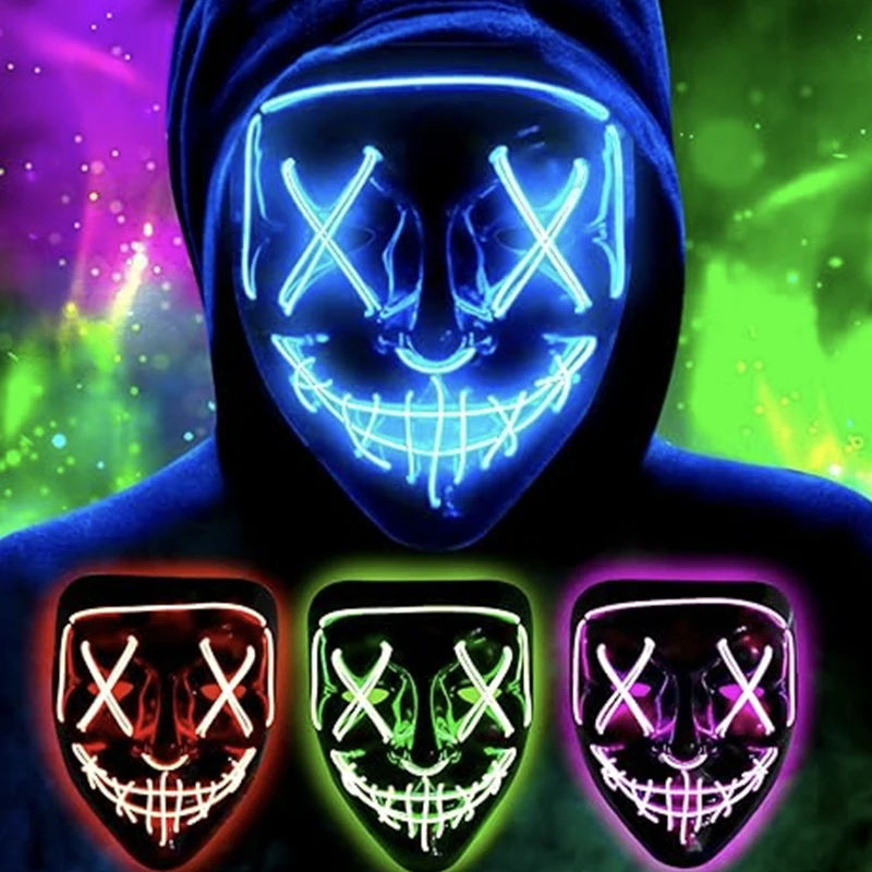 Wireless-LED-Glowing-Mascaras-Halloween-Mask-Luminous-Light-Up-Scary ...