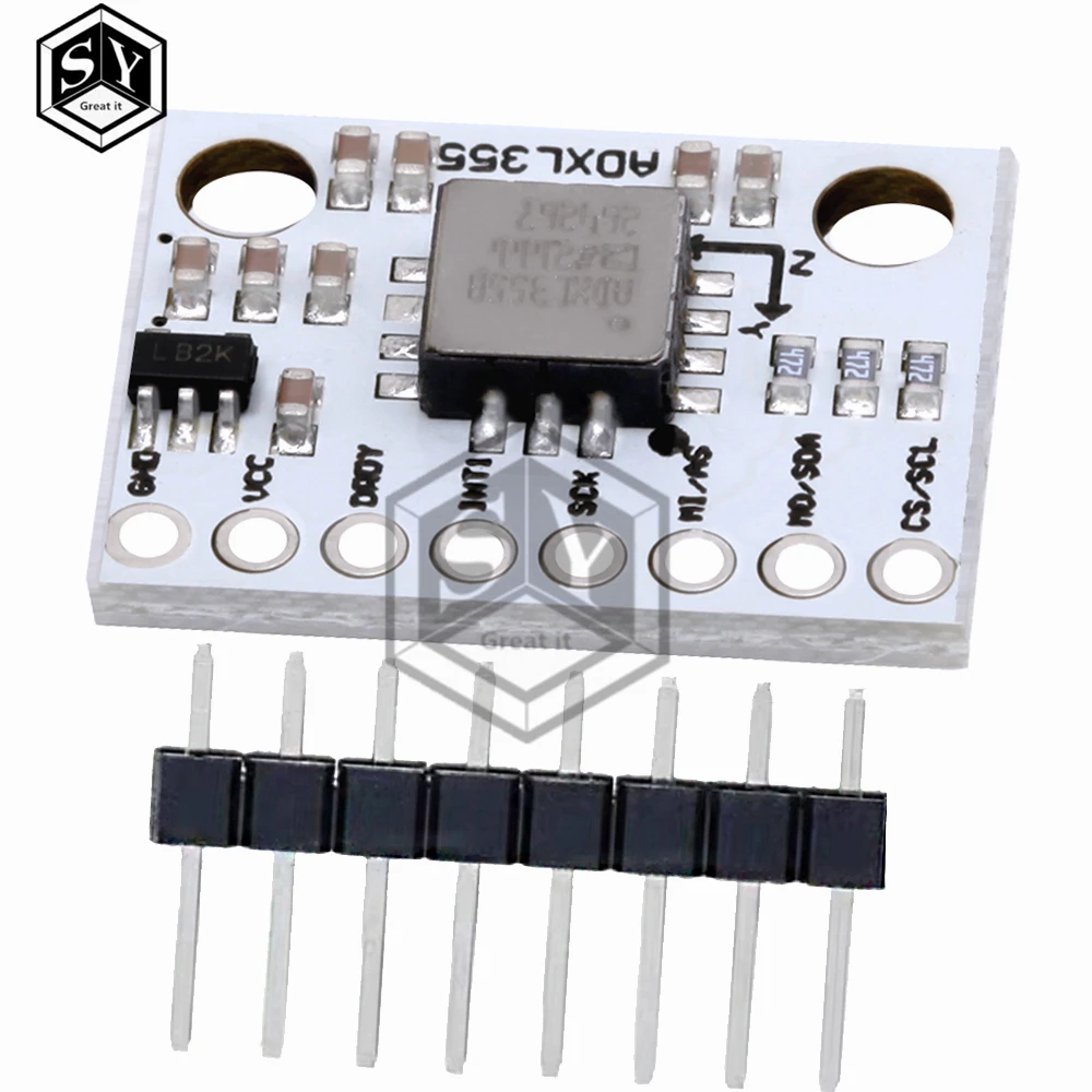 Adxl355 adxl357 módulo sensor acelerômetro de três eixos saída digital ...