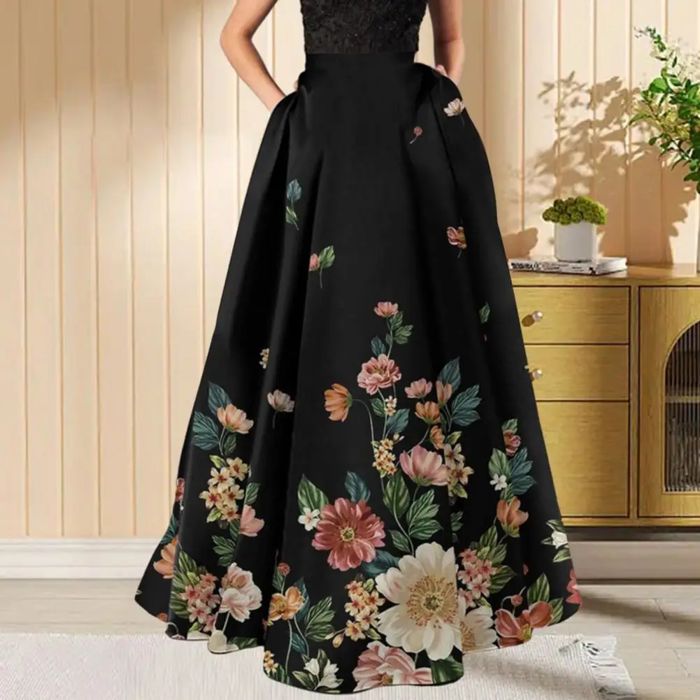 Ademende-Rok-Met-Hoge-Taille-Lange-Rok-Bohemian-Bloemenprint-Maxi-Rok ...