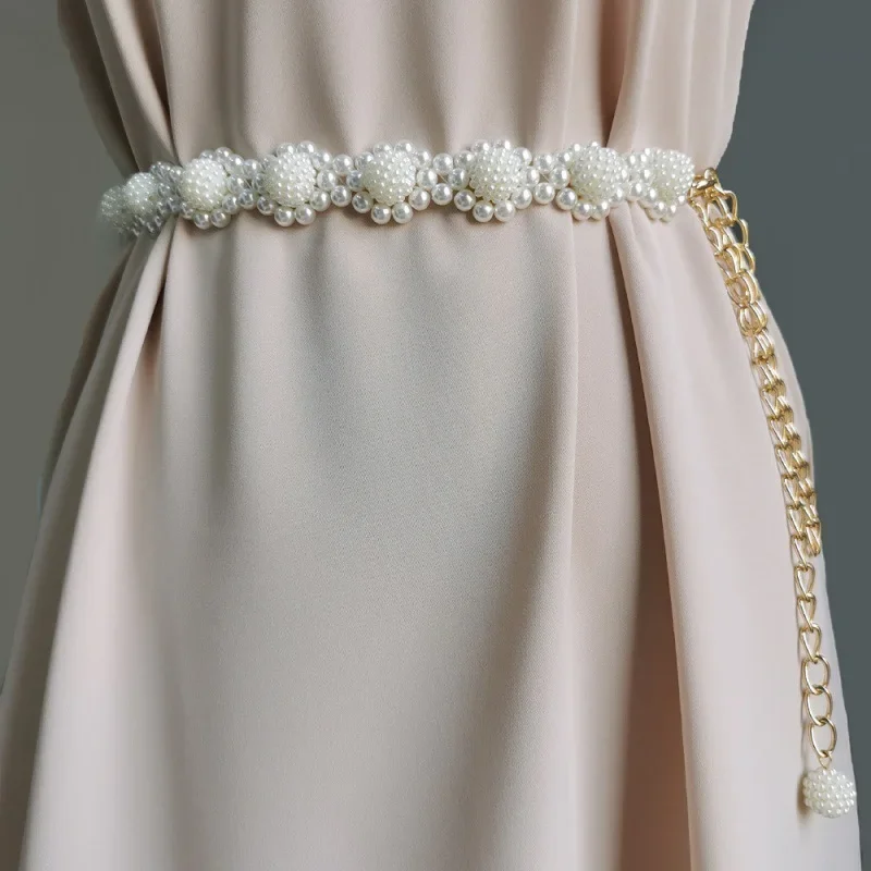 Pretina-trenzada-de-perlas-blancas-para-mujer-decoraci-n-de-camisa ...