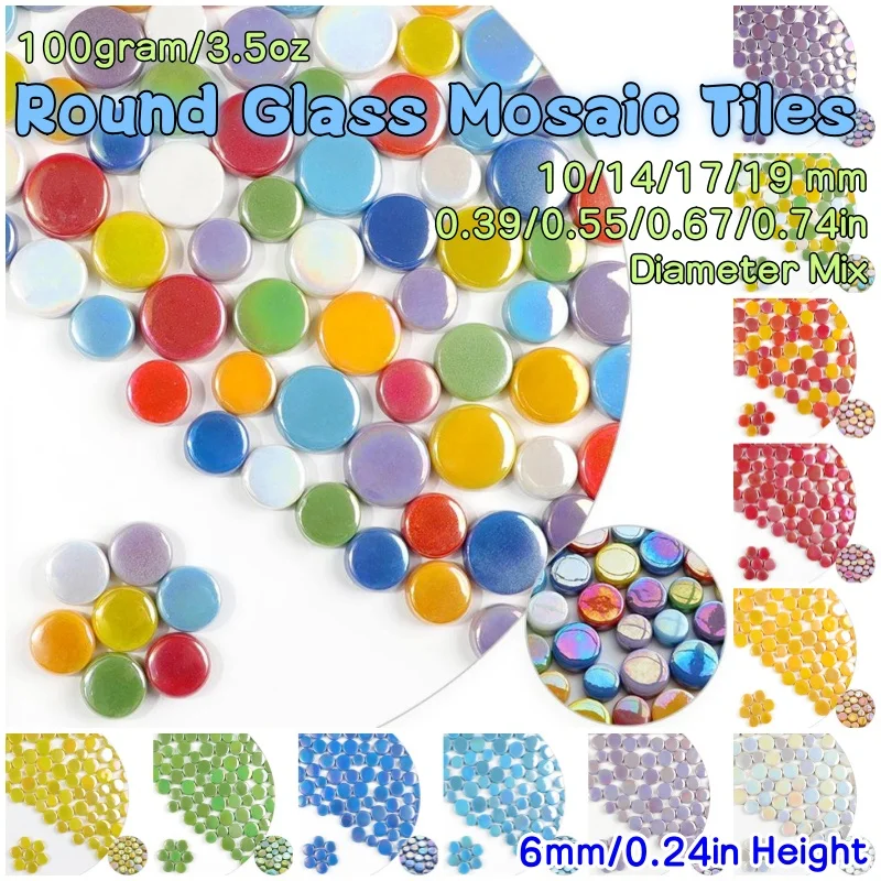 Mosaico-de-azulejos-redondos-de-cristal-baldosa-de-Jade-de-mezcla-de-di ...