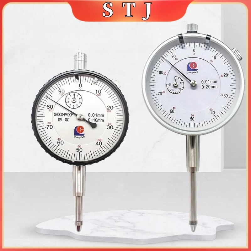 0-10-20-30-50mm-Round-Dial-Test-Indicator-Gauge-Metal-Precision-Dials ...