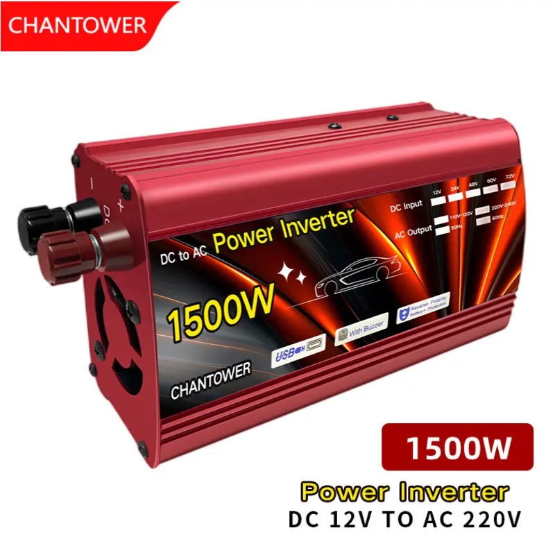 태양광 인버터 12v 220v 500W 1000W 2000W 3000W 수정된 사인파 인버터 전압 변압기 자동 전력 변환기 자동차 인버터| | - AliExpress