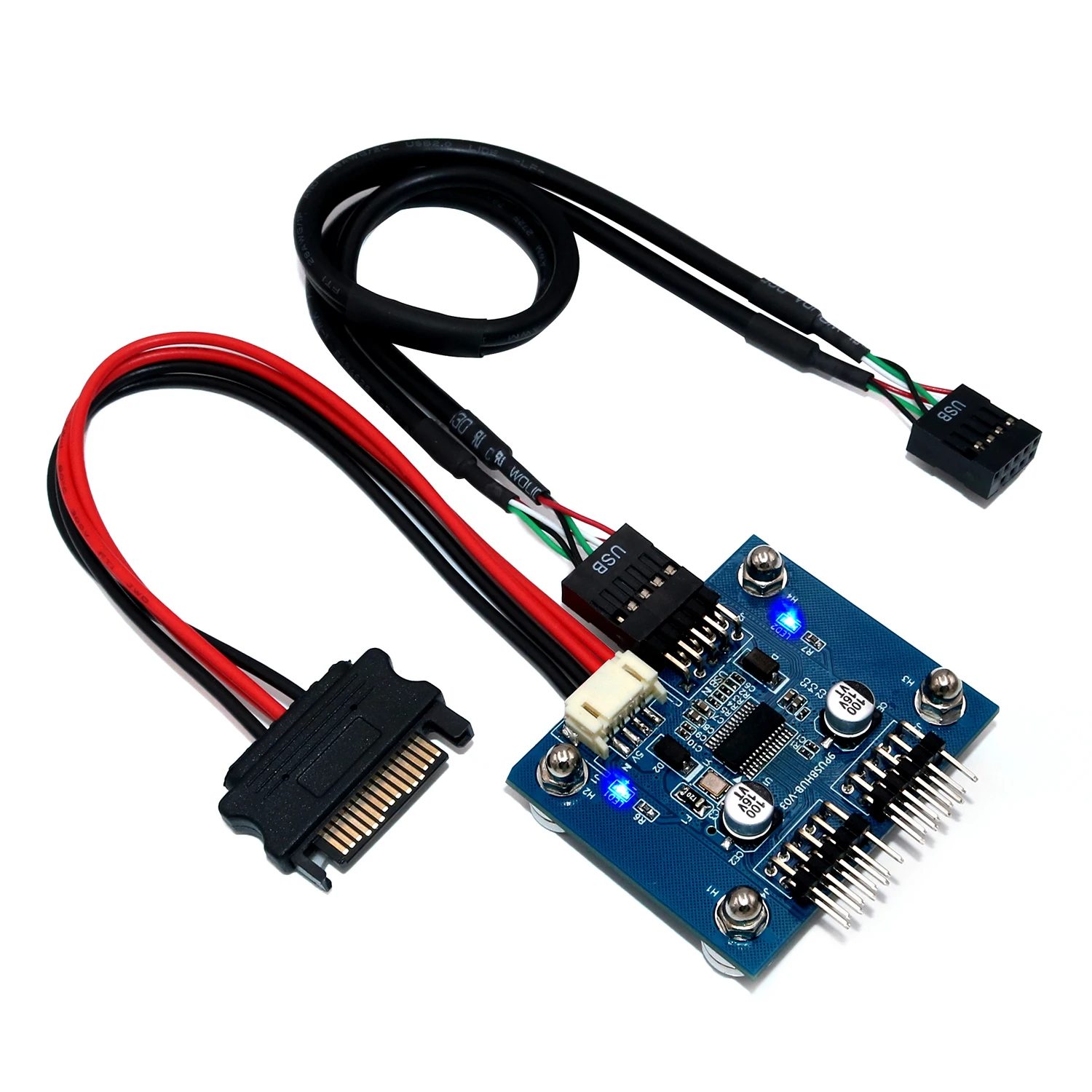 Cable-USB-9Pin-Motherboard-Header-Splitter-HUB-1-to-2-Extension-Cable ...